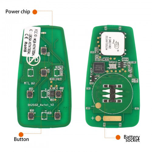 AUTEL MAXIIM IKEY Standard Style IKEYAT006BL 6 Buttons Independent ...